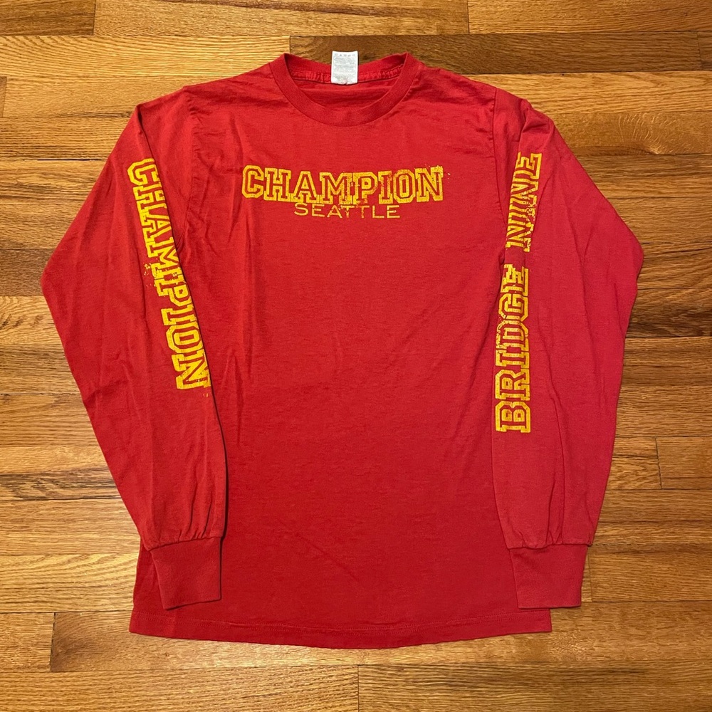 Early Y2k Champion Seattle Hardcore Band T-Shirt Rare… - Gem